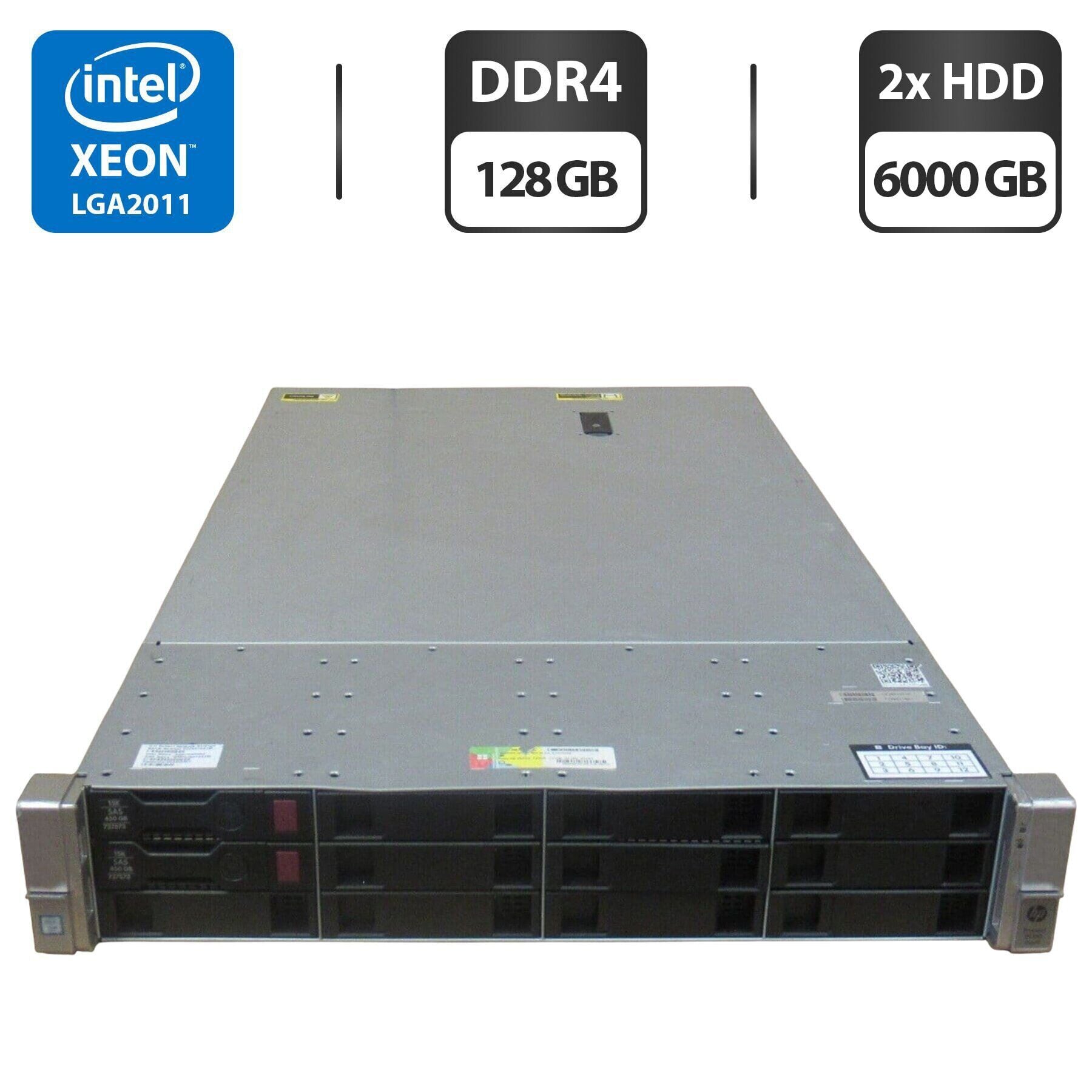 Купить сервер HP ProLiant DL380 Gen9 (4 LFF) 2U Rack / 2x Intel Xeon E5 ...