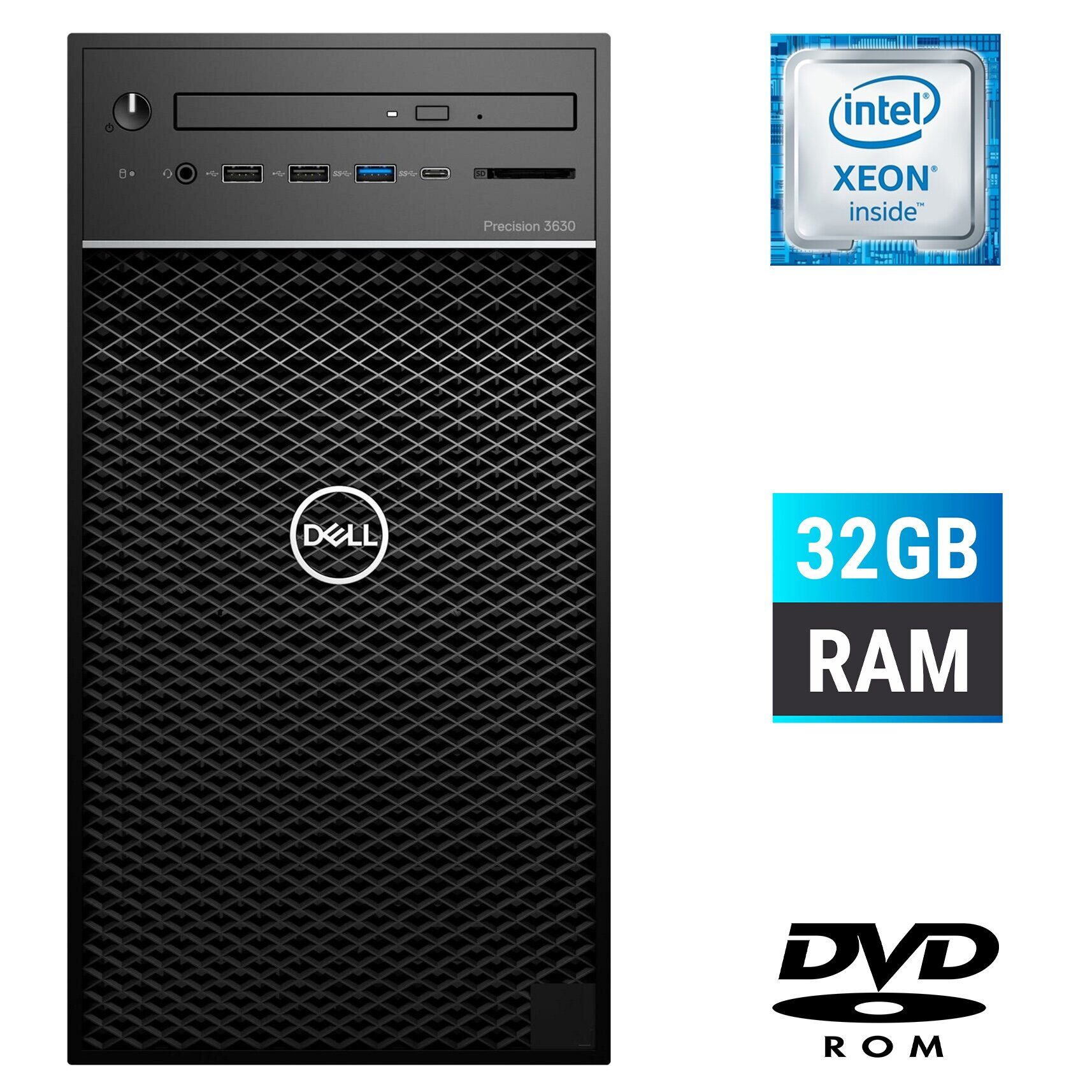 Купить Компьютер Б-класс Dell Precision 3630 Tower / Intel Xeon E-2186G ...