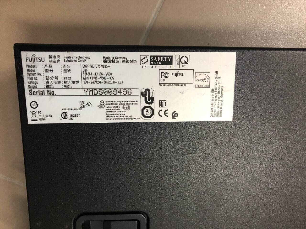 Купити комп'ютер Fujitsu Esprimo D757 E85+ SFF / Intel Core i5-6500 (4 ...