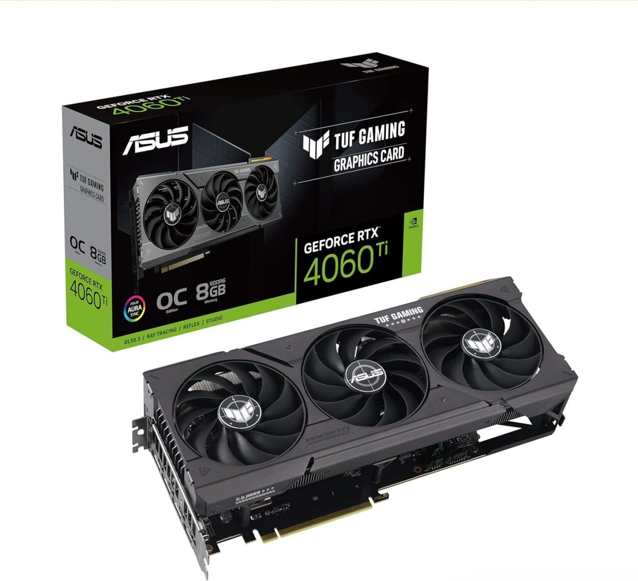 Купити дискретну відеокарту Asus TUF GeForce RTX 4060 Ti Gaming OC, 8 ...