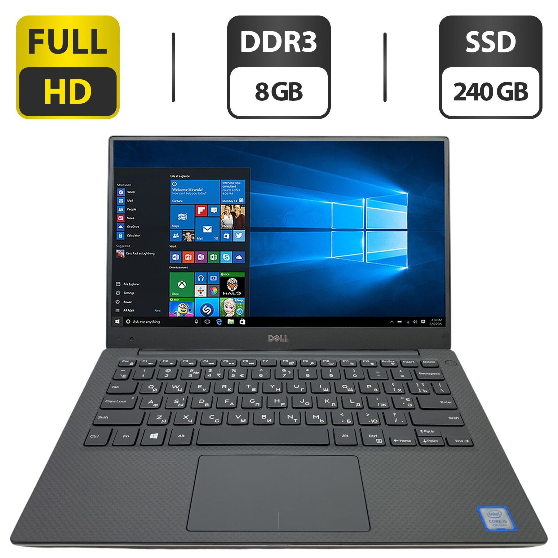 Купити ультрабук Б-клас Dell XPS 13 9360 / 13.3" (1920x1080) IPS ...