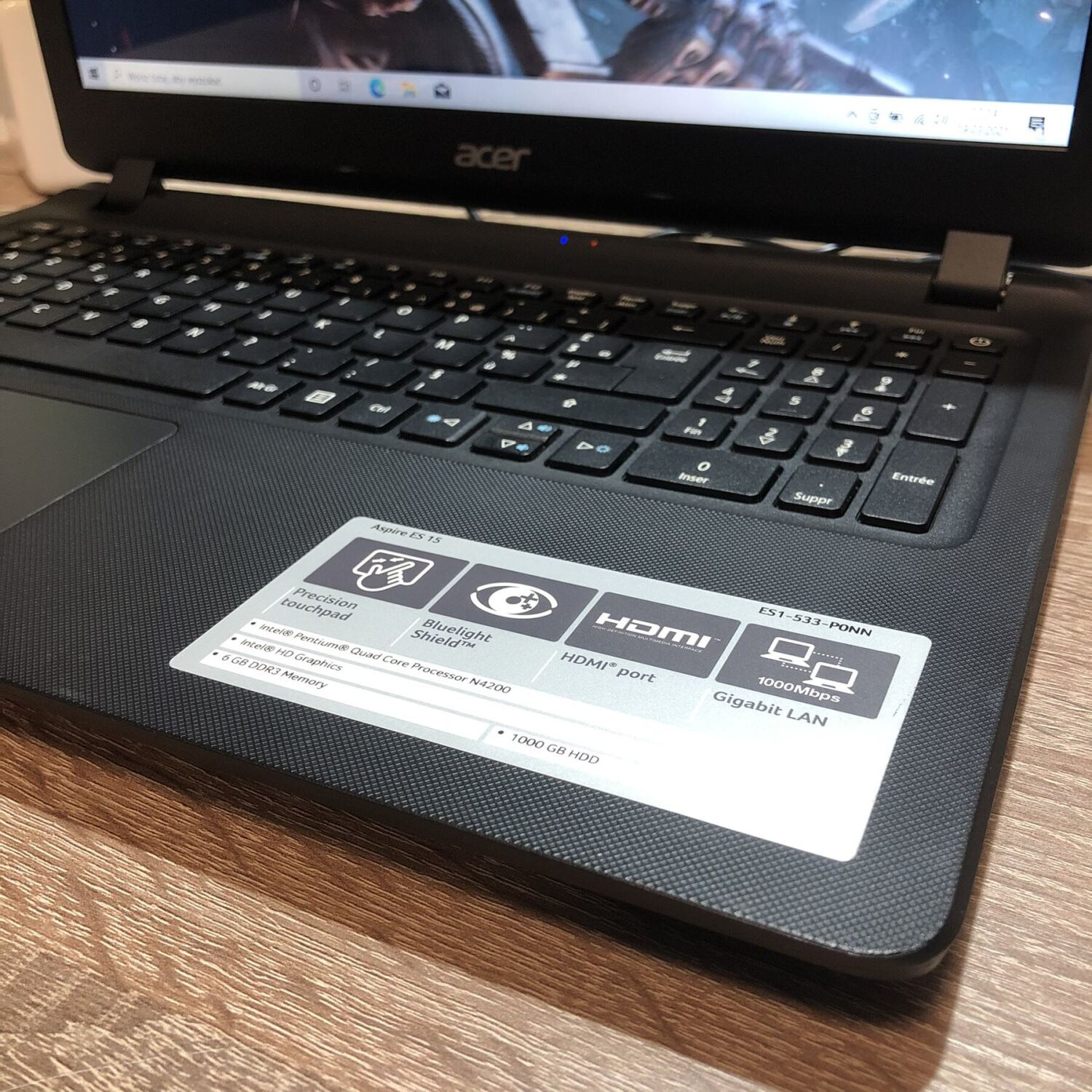 Acer Aspire (ES1-533-P1HV) / 15.6" (1366х768) TN LED / Intel Pentium ...