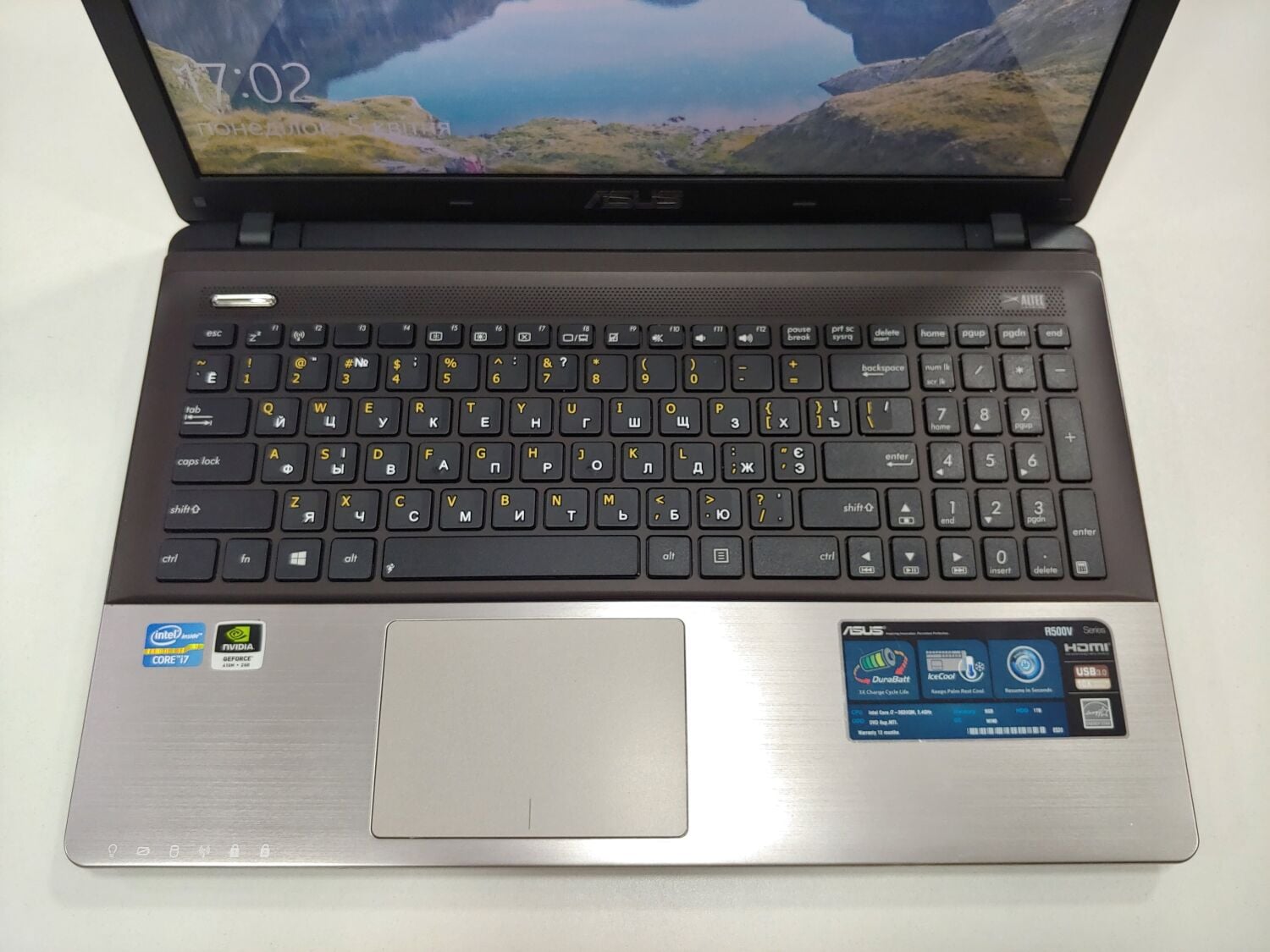 Ноутбук Asus R500VD-RH71 / 15.6" (1366x768) TN / Intel Core i7-3630QM ...