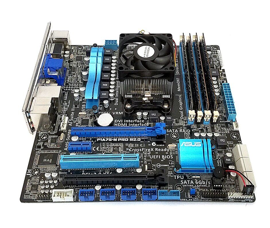 Купить комплект: Материнская плата Asus F1A75-M Pro R2.0 / AMD A8-3870 ...