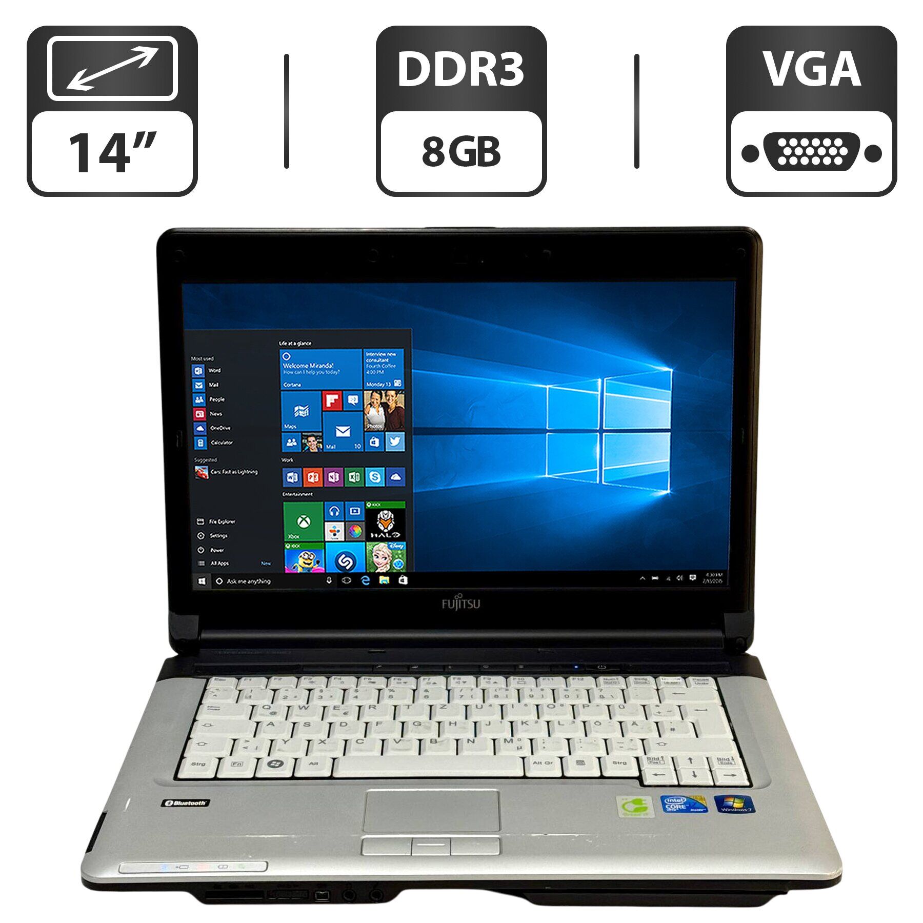 Купить ноутбук Fujitsu LifeBook S710 / 14" (1366x768) TN / Intel Core ...