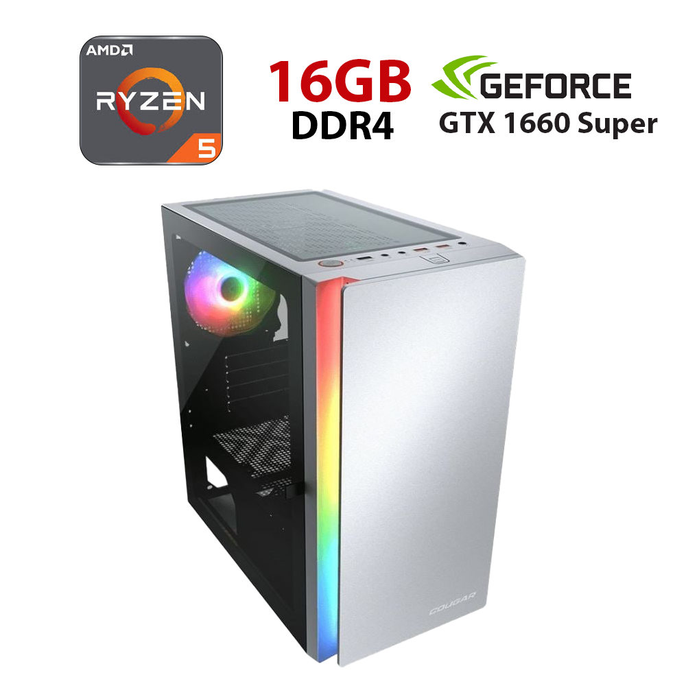 Купити Новий ігровий ПК Ice Purity RGB White Tower / AMD Ryzen 5 5500 ...