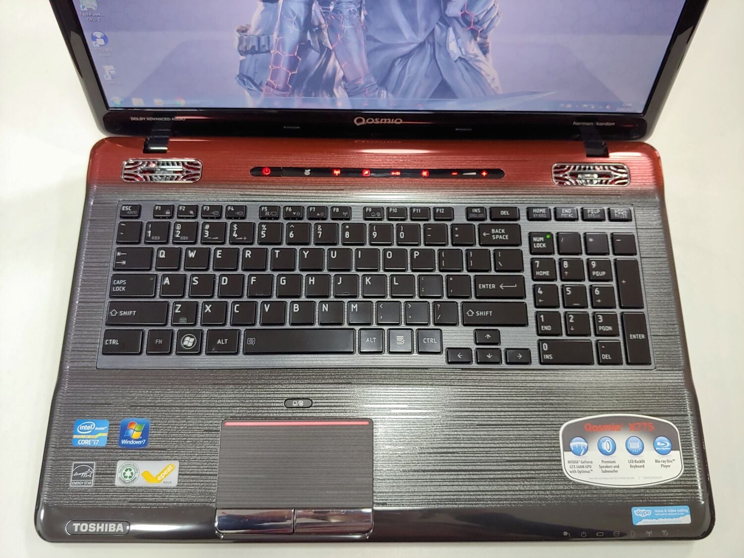 Toshiba Qosmio X775 / 17.3" (1600x900) TN / Intel Core i7-2670QM (4 (8 ...