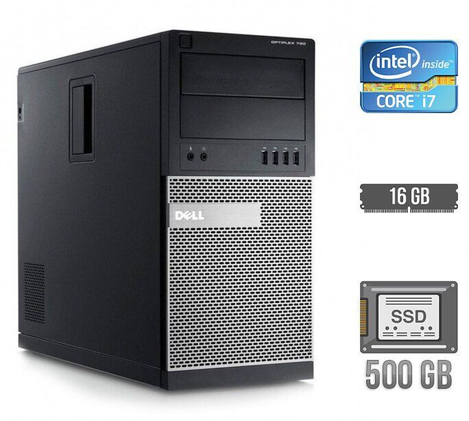Купить Компьютер Dell OptiPlex 790 Tower / Intel Core i7-2600 (4 (8 ...