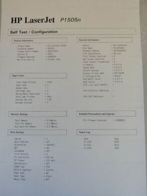 Купить принтер HP LaserJet P1505n Printer / Лазерная монохромная печать ...